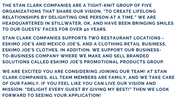 Job | Stan Clark Companies